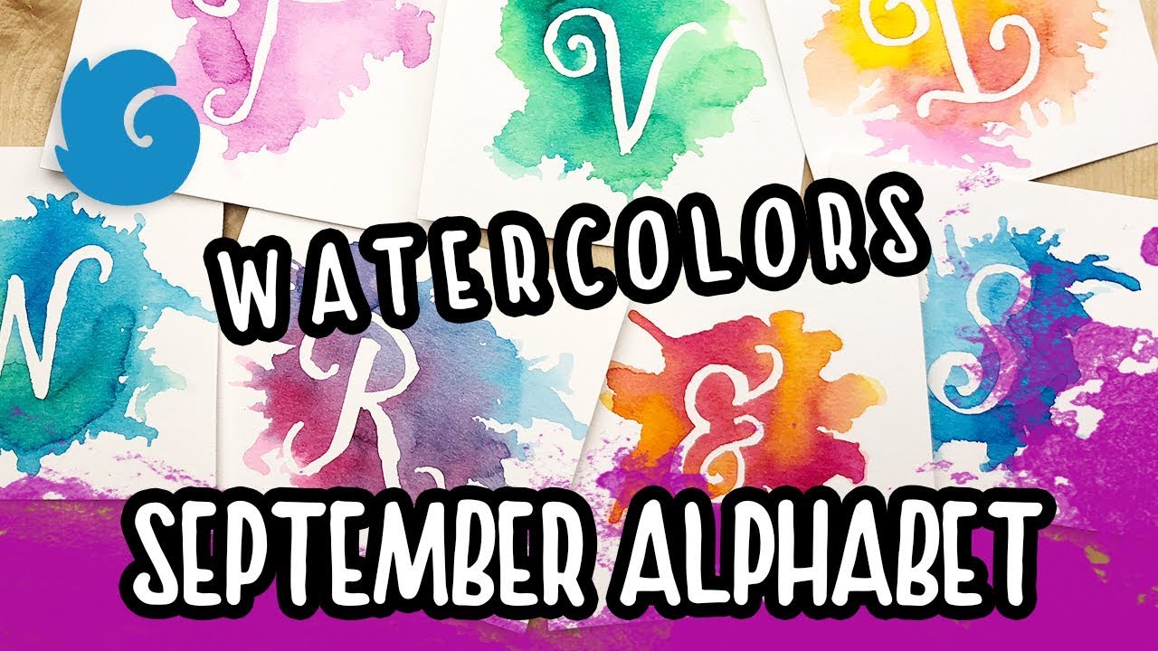 Winterbird's September Alphabet with Watercolors - YouTube