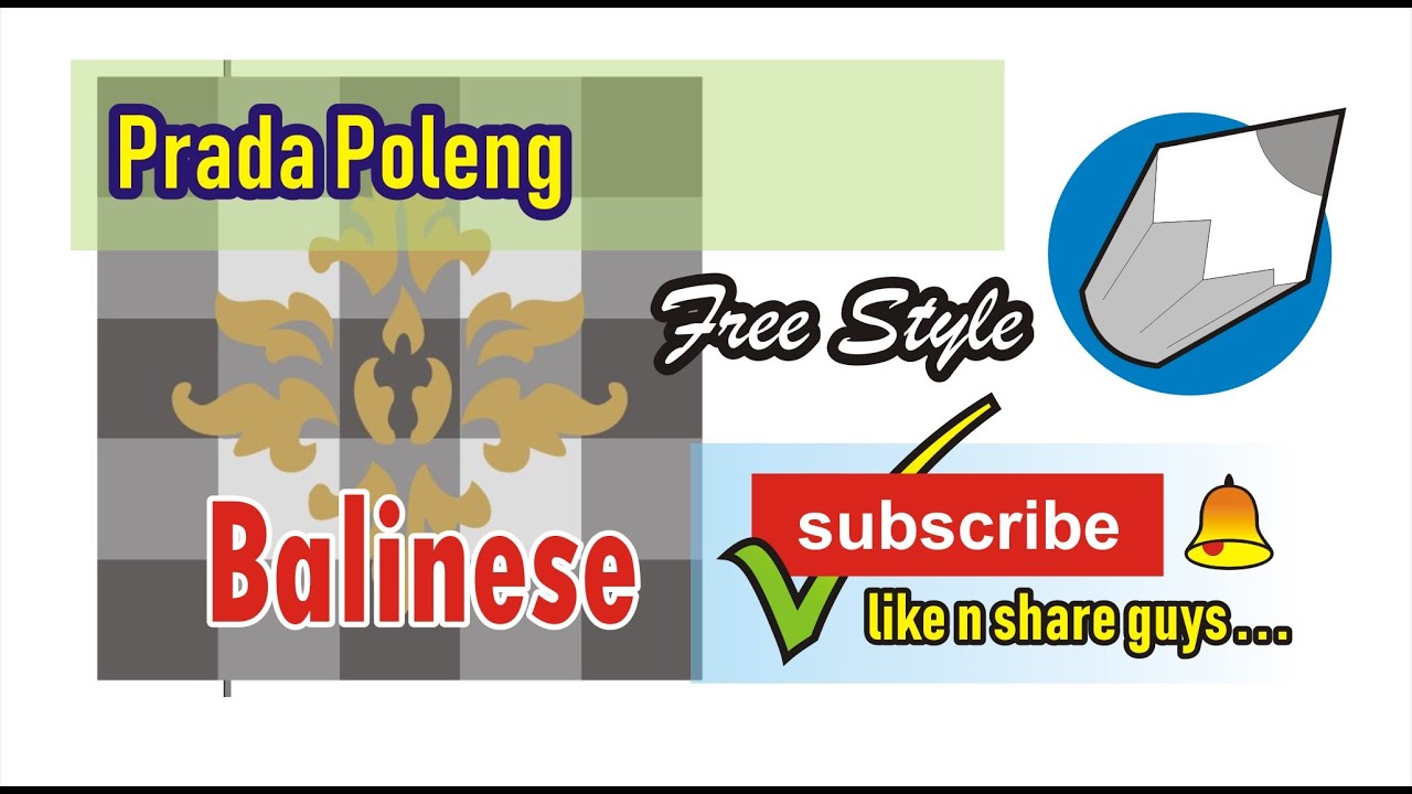 CDR Exercise : Balinese Prada Poleng - YouTube