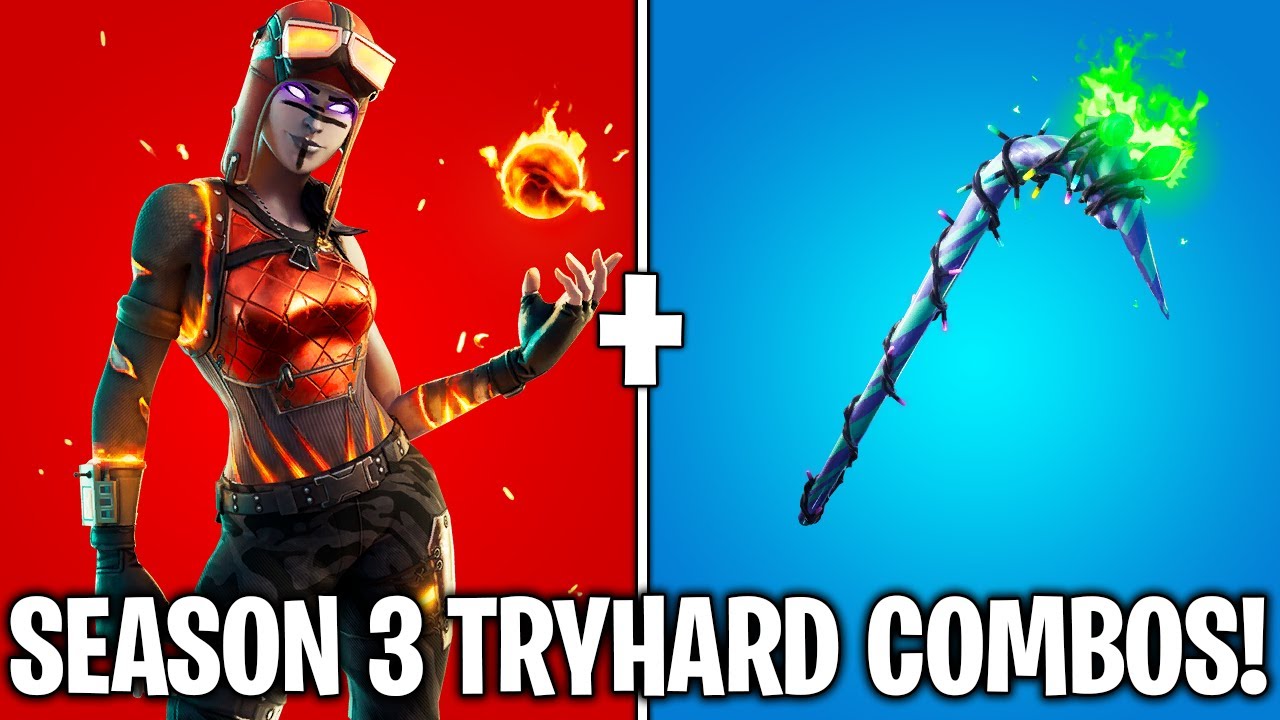 10 "TRYHARD" SKIN COMBOS IN FORTNITE SEASON 3 CHAPTER 2! (SWEATY SKIN ...