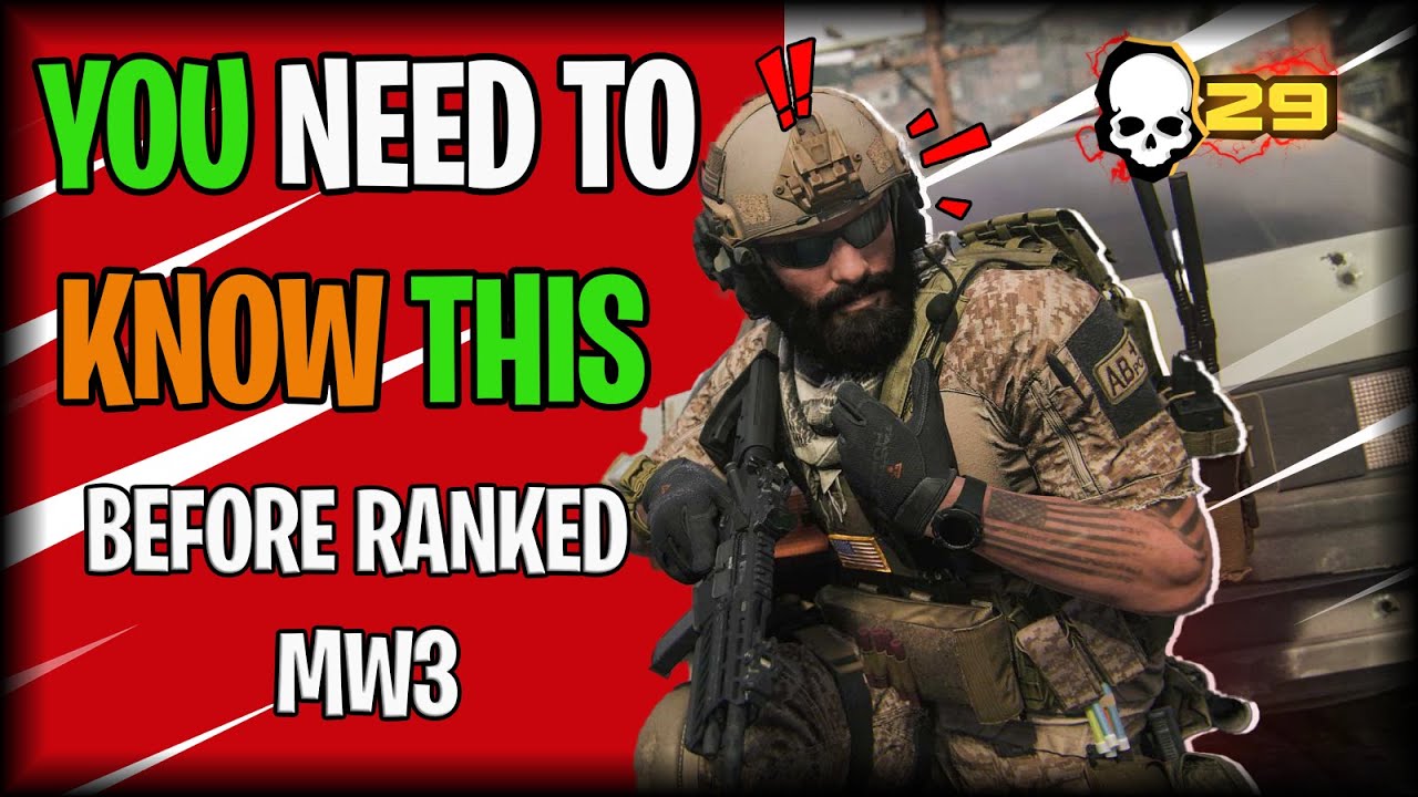 MUST KNOW TIPS AND CLASSES BEFORE RANKED - MW3 RANKED Essential Guide ...