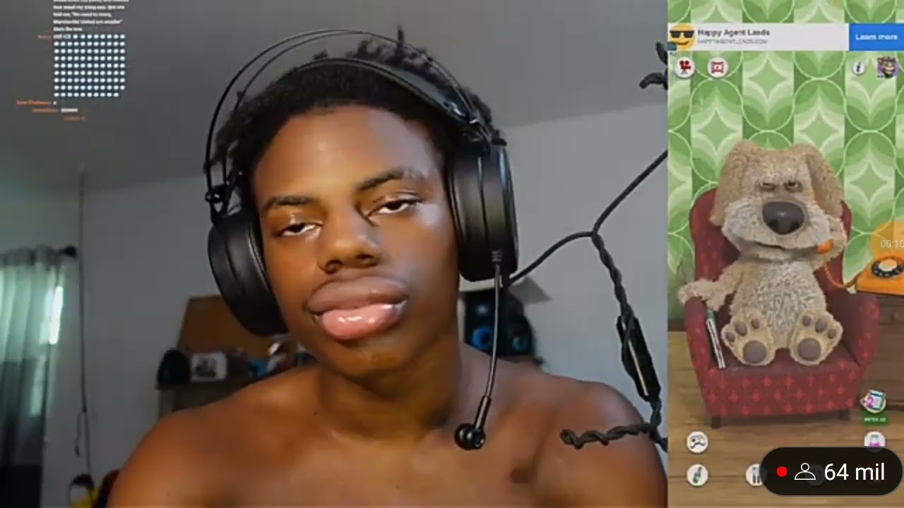 ishowspeed ends stream after ben said he's ugly - YouTube