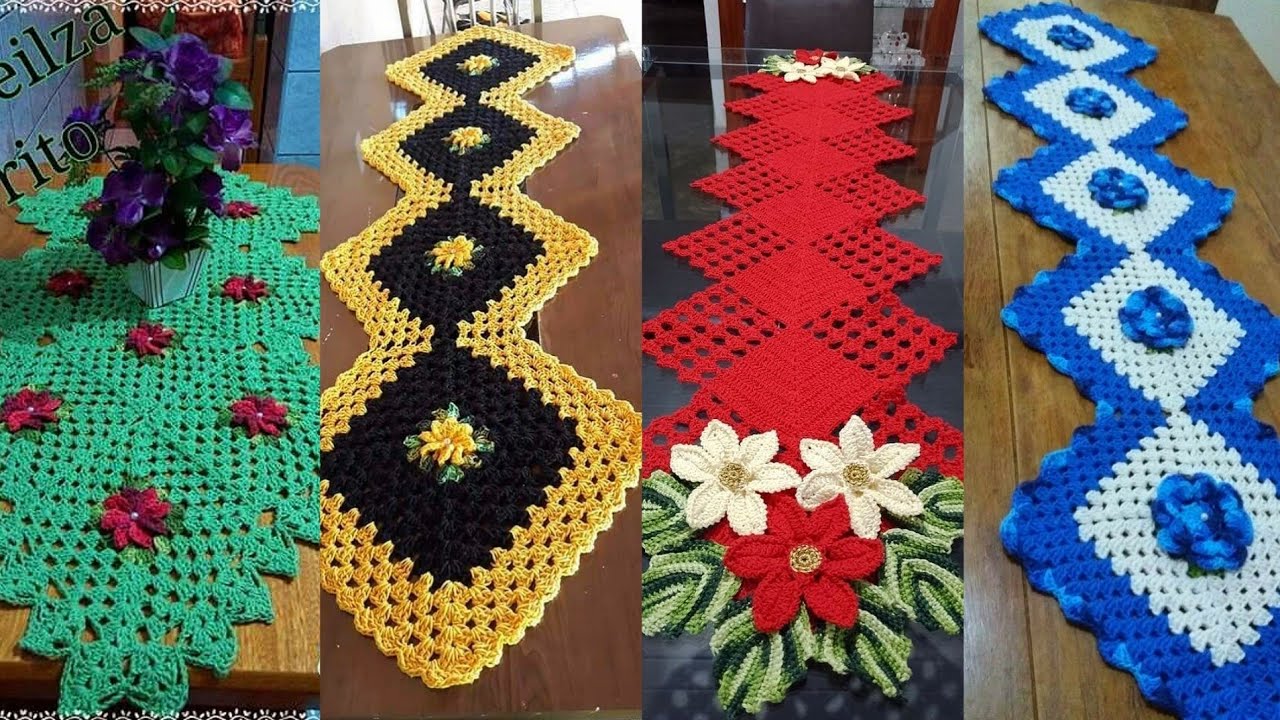 Different Free Crochet Flower tablemates patterns Solid Color easy ...