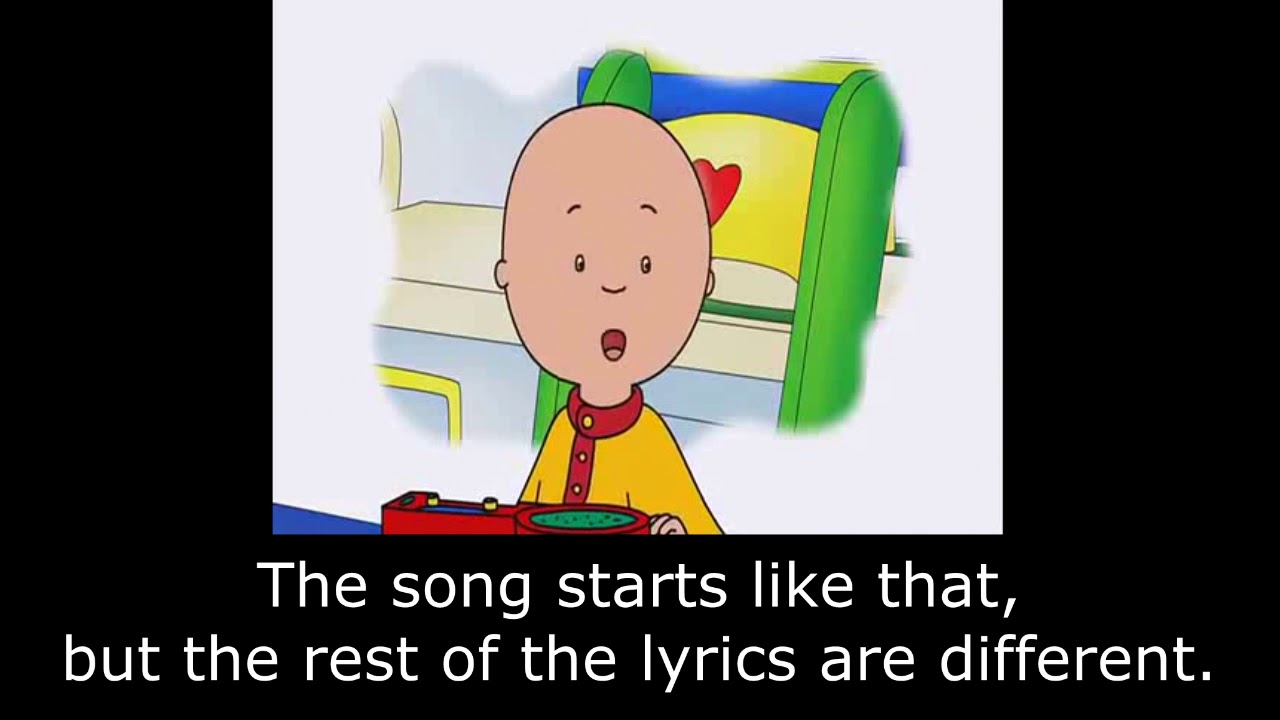 French 9: La Chanson de Caillou - YouTube
