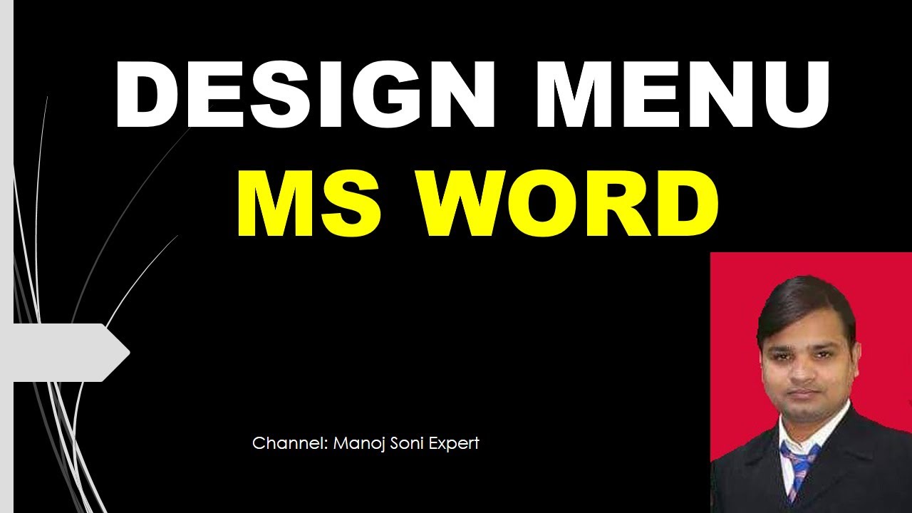 Design Menu In Ms Word YouTube Design Menu In Ms Word YouTube