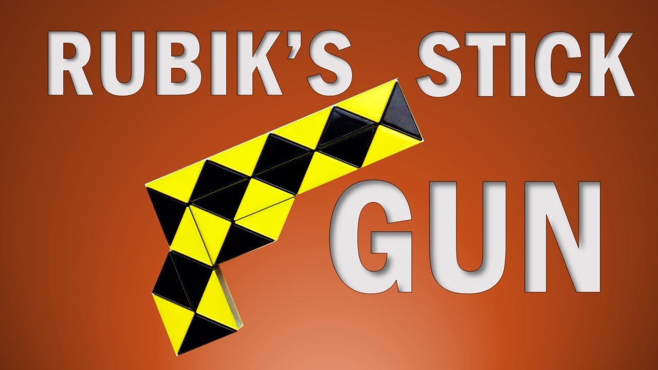How to make Rubik's stick Gun | DIY | Puzzle Tutorial - YouTube
