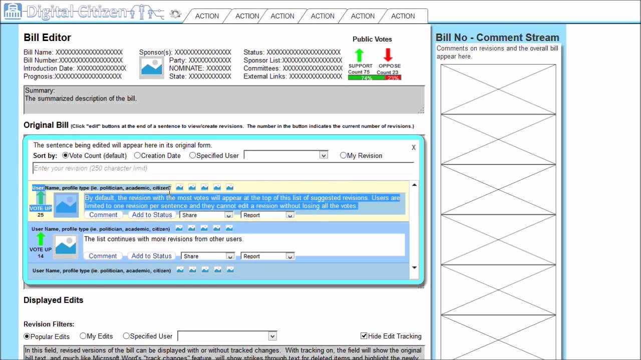 Open-Source Legislation - Bill Editor Prototype - YouTube