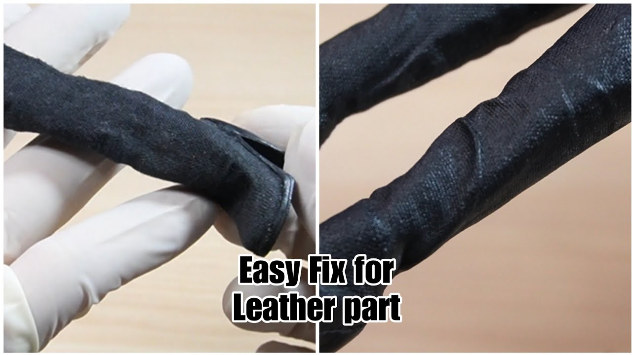 Fix Damaged Figure leather part with Paint DIY Cheap and Anti scratch ...