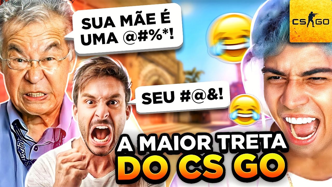 TR3TA de UM G0RDO e UM VELHO no CS GO 😂 MELHORES MOMENTOS da LIVE #14 ...