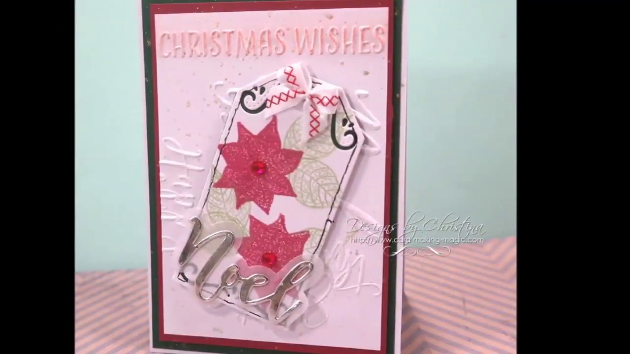 Christmas Card and Gift Tag Tutorial by Christina Griffiths from Card ...