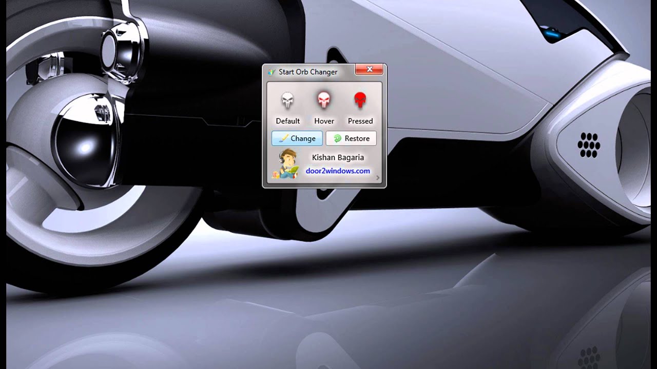 [HD] How to change the windows 7 start menu logo. - YouTube