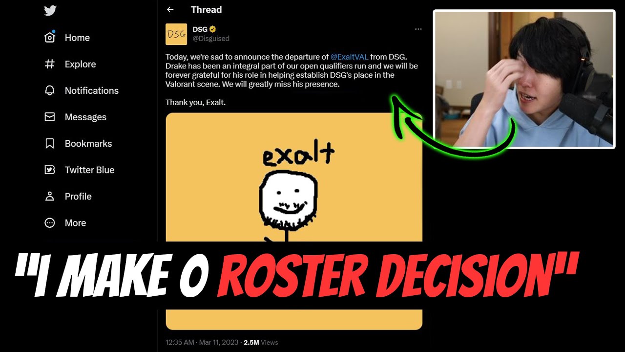 Toast on Exalt's Sudden Departure from DSG and his Replacement - YouTube