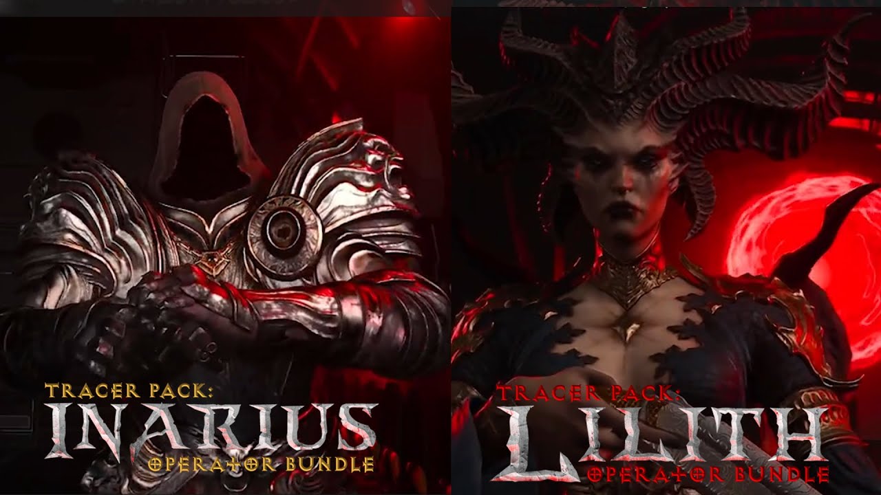 INARIUS AND LILITH TRACER PACK SHOWCASE FINISHING MOVES MW2 DIABLO 4 ...