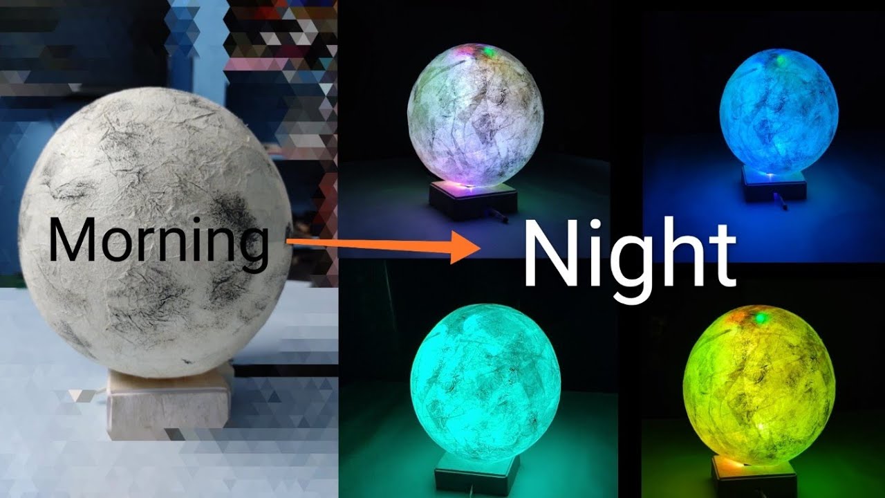 How to make moon light, how to make moon, how to do moon at home, how ...
