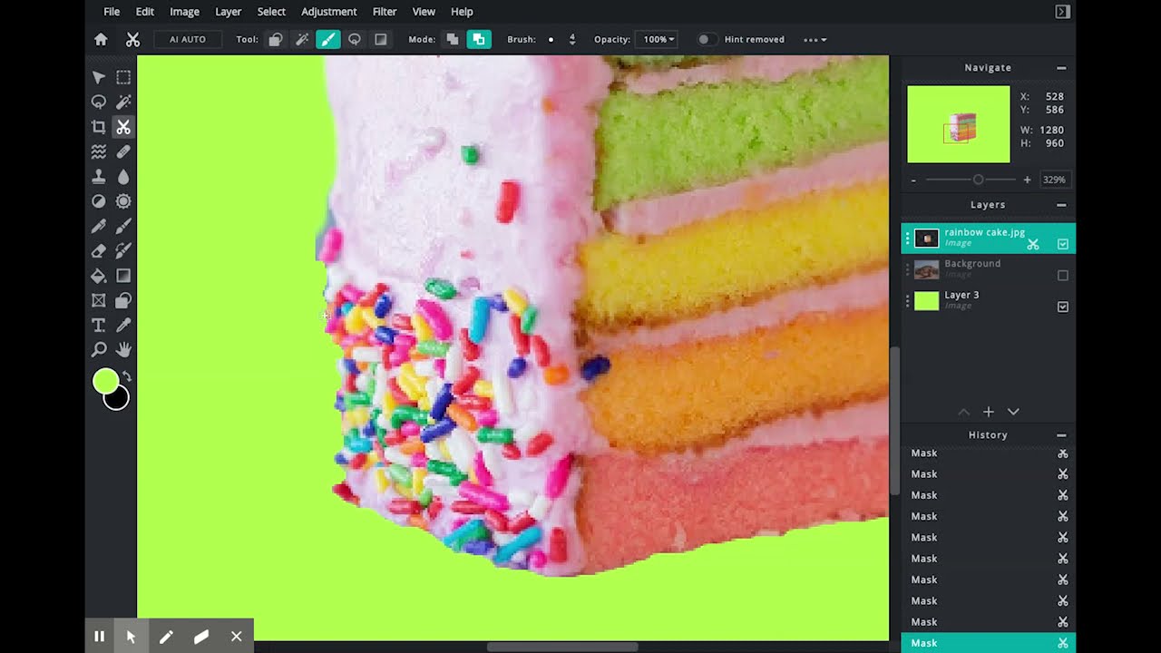How to use Cutout/Mask Tools in Pixlr E - YouTube