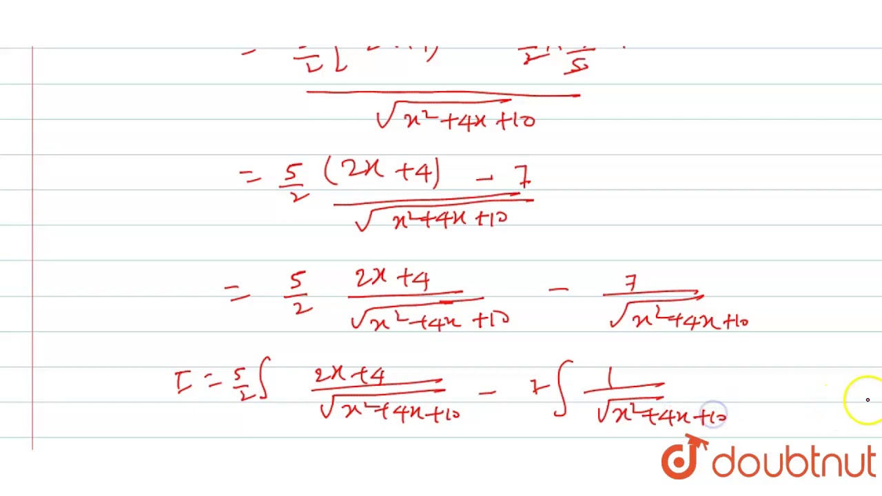 5x 3 sqrt x 2 4x 10 Integrate The Functions 5x 5x-3-sqrt-x-2-4x-10-integrate-the-functions-5x
