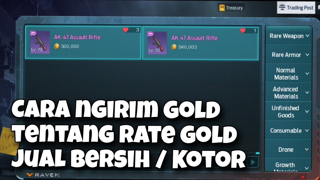 Penjelasan Singkat Tentang Jual Beli Gold di Undawn - YouTube