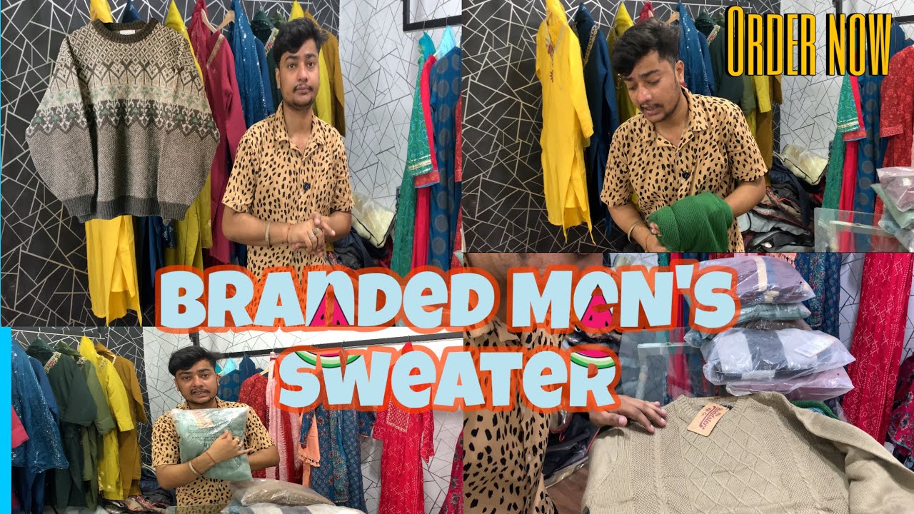 Branded Man's Sweater - YouTube