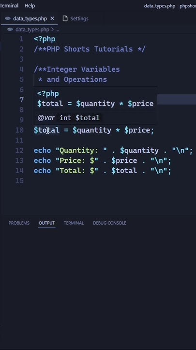 Php Tutorial Integer Data Type Part 13 Shorts Phptutorial Youtube
