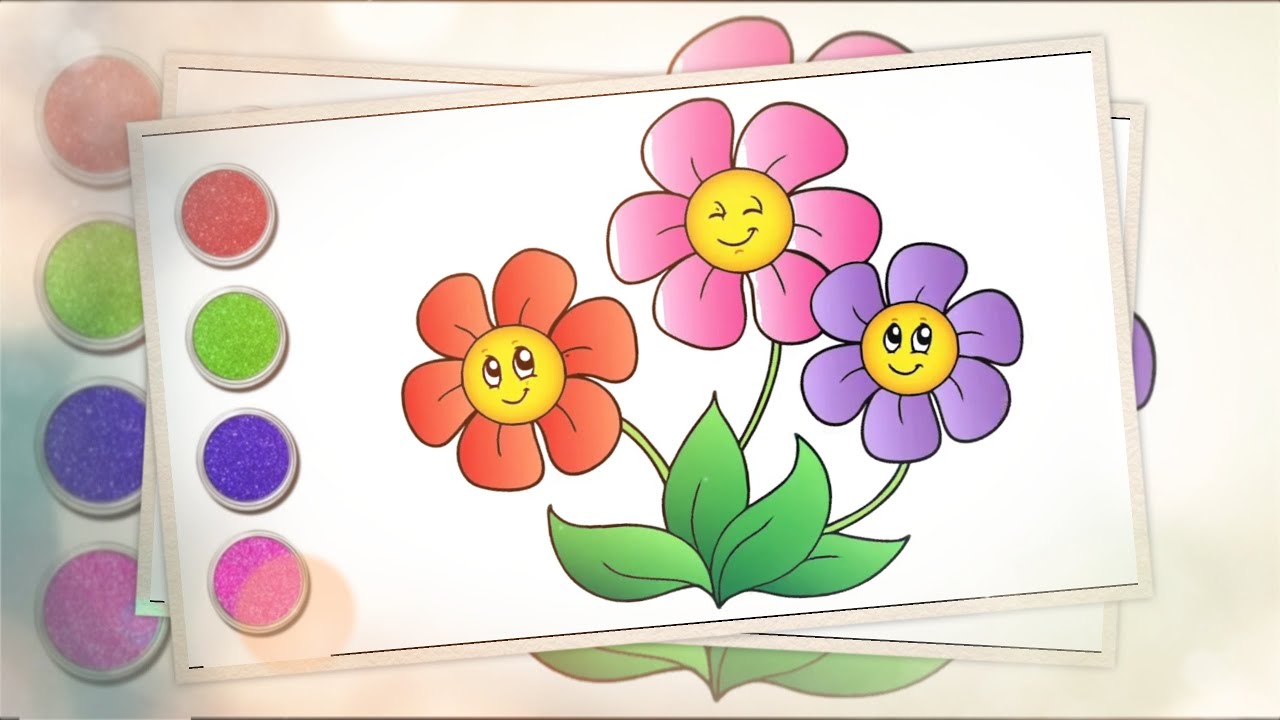How to draw flowers drawing easy ।। Flower drawing ।। Flower drawing ...