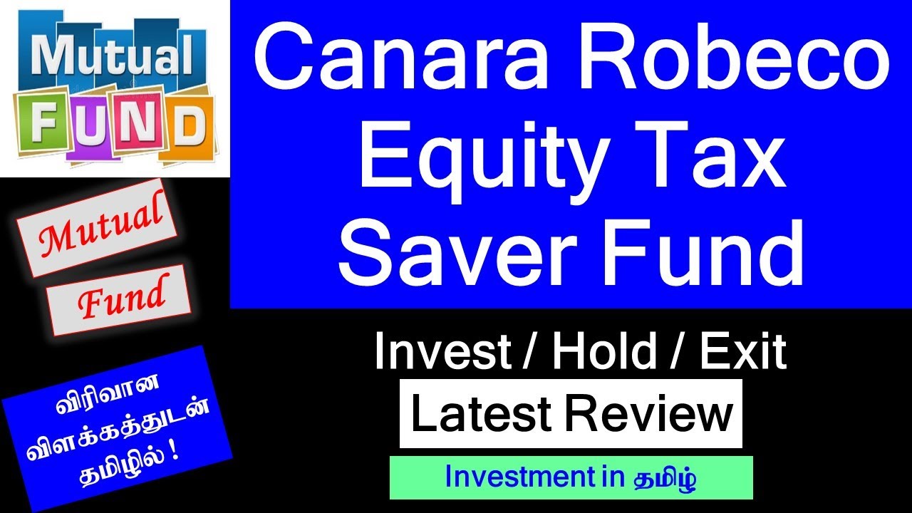 Canara Robeco Equity Tax Saver Fund | Mutual Fund | Investment in Tamil ...