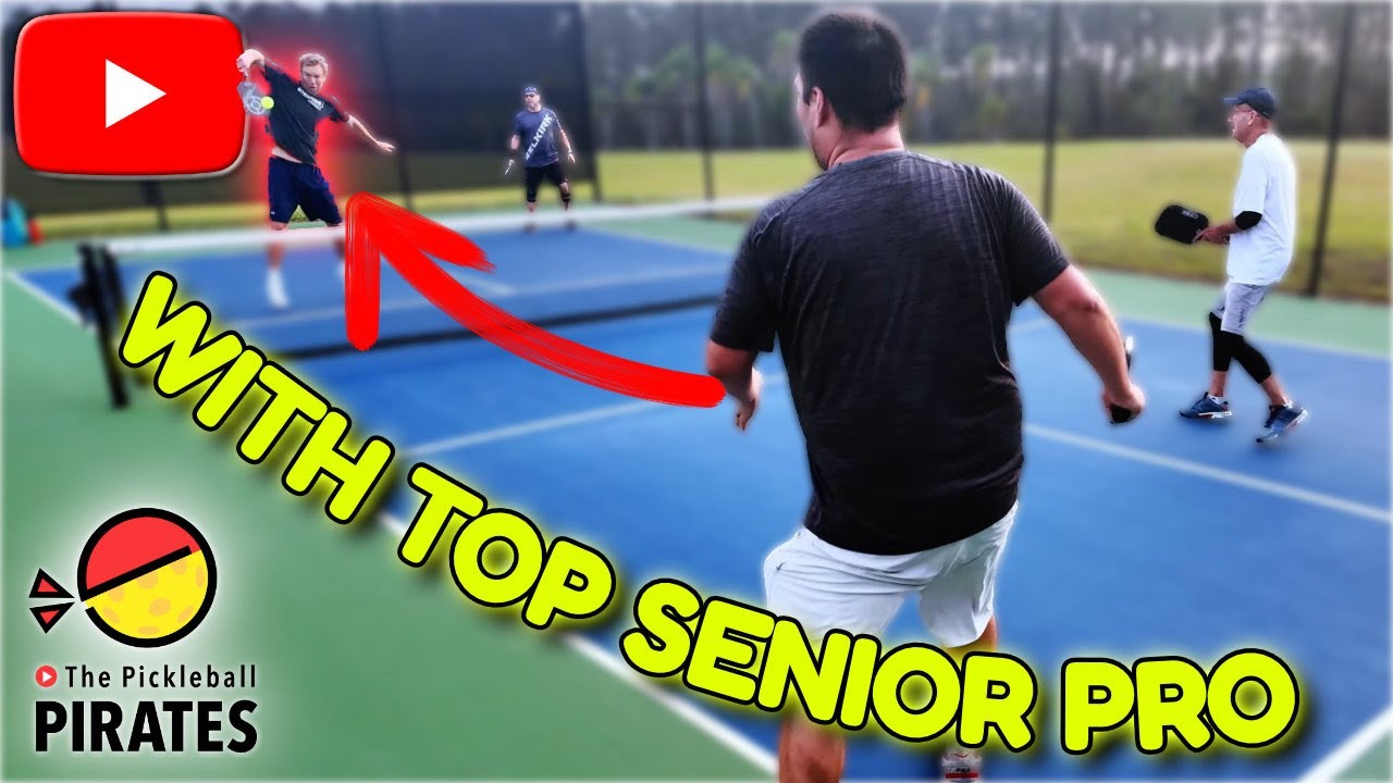Men's Doubles pickleball With Top Senior Pro in Clermont - YouTube