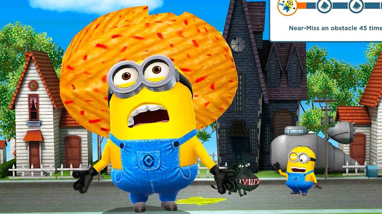 Minion rush lvl 786 - Near miss 90 Times with UFO Props and Tortilla ...