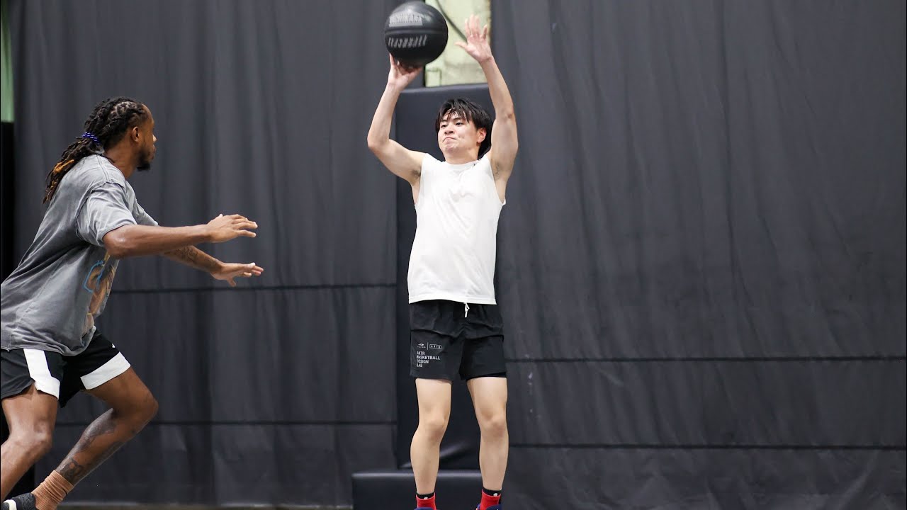 Basketball play video mix player Toshi in 21years old トライアウト用 バスケットボール ...