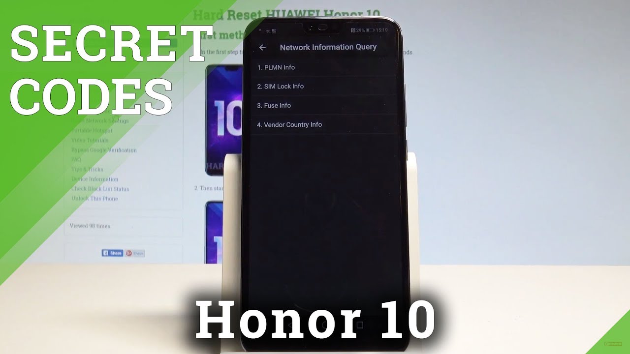 Honor 10 SECRET CODES Hidden Mode Advanced Settings Tricks Honor 10 SECRET CODES Hidden Mode Advanced Settings Tricks
