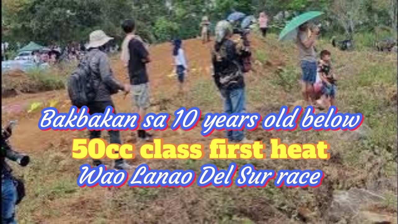 Bakbakan sa 10 years old below.50cc class first heat.Wao Lanao Del Sur race - YouTube