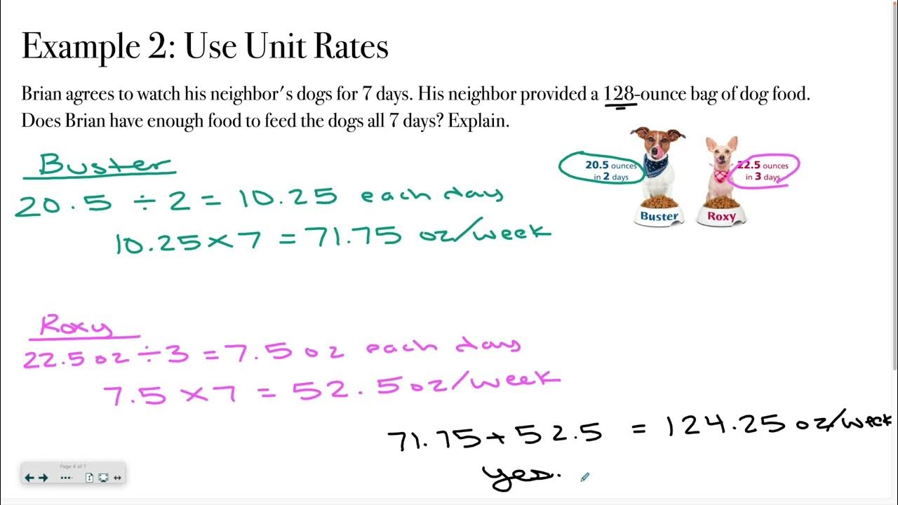 Pre-Algebra 3-1: Connect Ratios, Rates, and Unit Rates - YouTube
