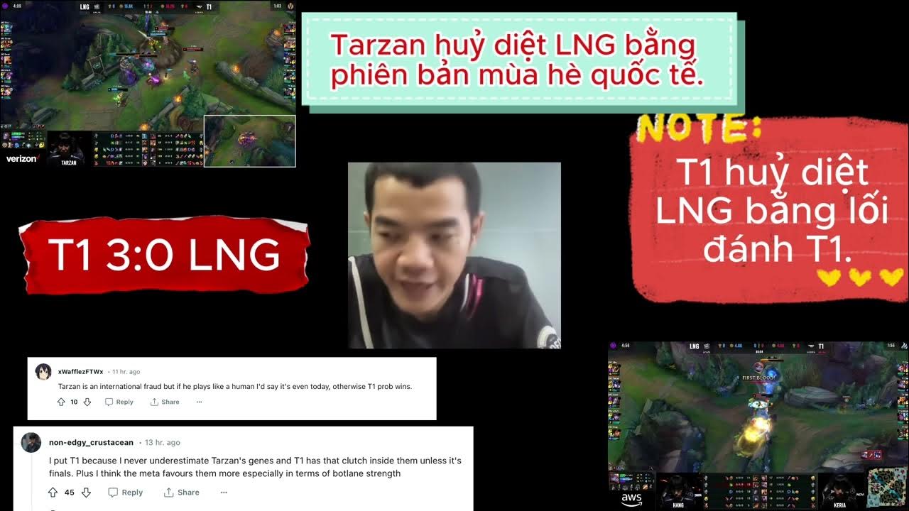 3:0 Faker, Cặp Bot, Zeus, Oner, ai đã huỷ diệt LNG ngày hôm nay? Là Tarzan, Tarzan đã huỷ diệt ...