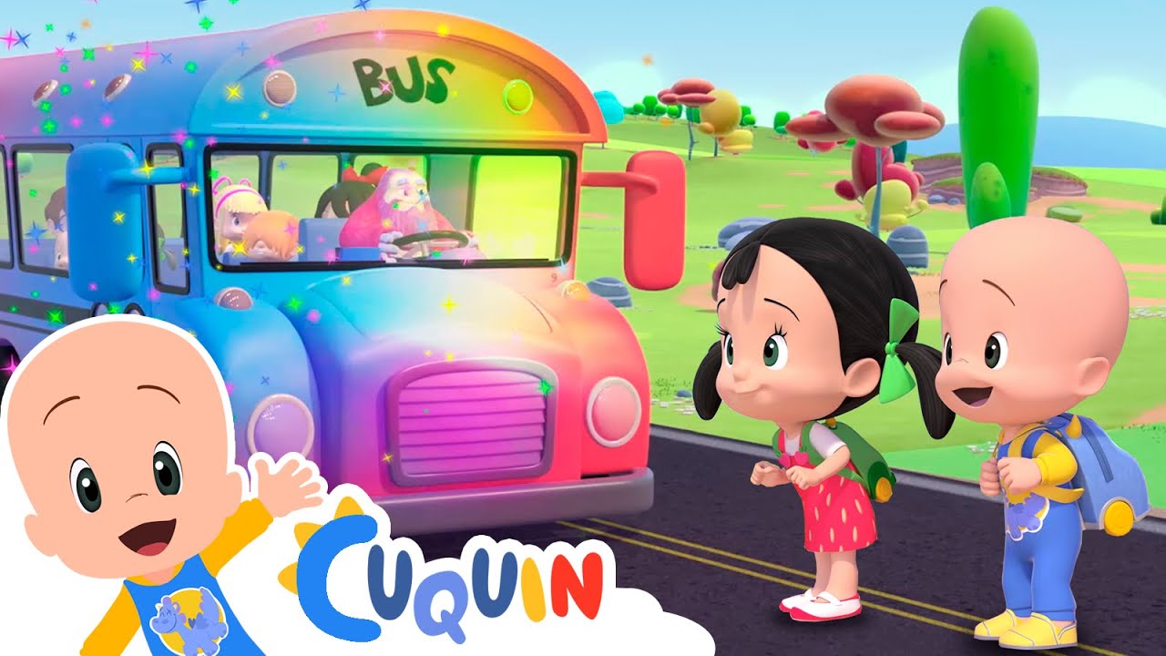 Las ruedas del bus de colores 🚌 y más canciones infantiles para bebés ...