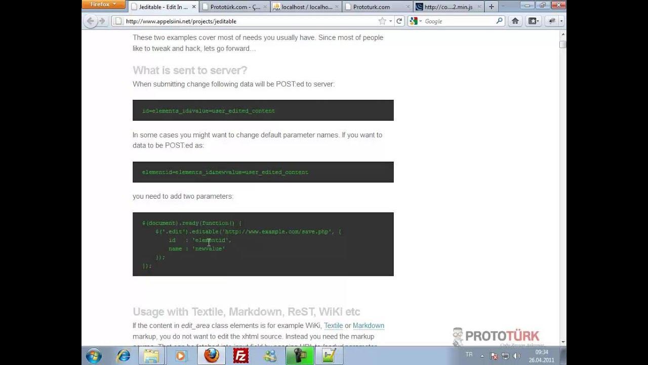 jQuery Anında Düzenleme (Inline Edit) Uygulaması - YouTube
