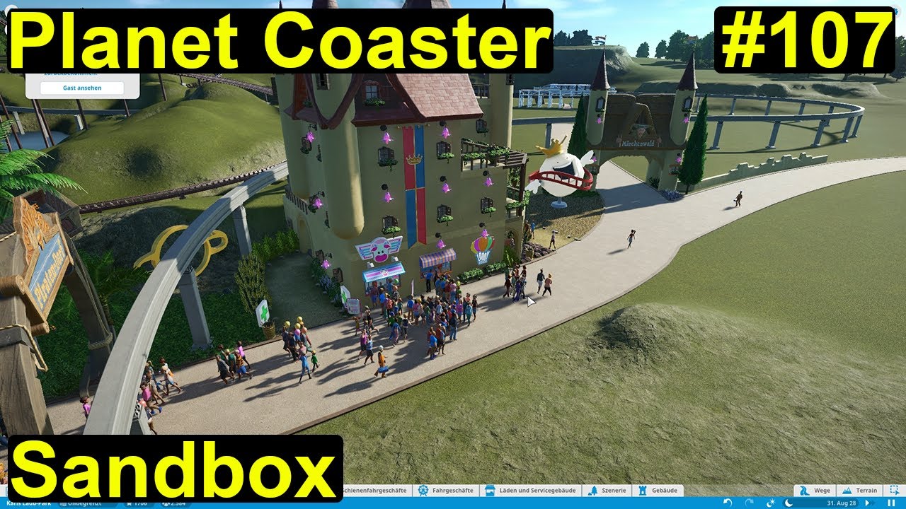 Planet Coaster [Sandbox] - letzte Deko am Schloss #107 - Deutsch/German ...