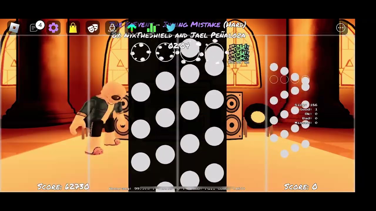 Inking Mistake (Hard, Left Side) 26 Misses | Funky Friday - YouTube