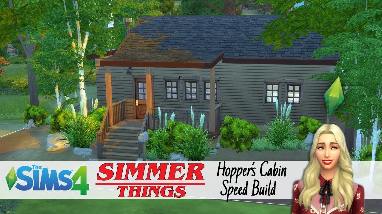 Hopper's Cabin | Stranger Things Speed Build | Speed Build | Sims 4 ...