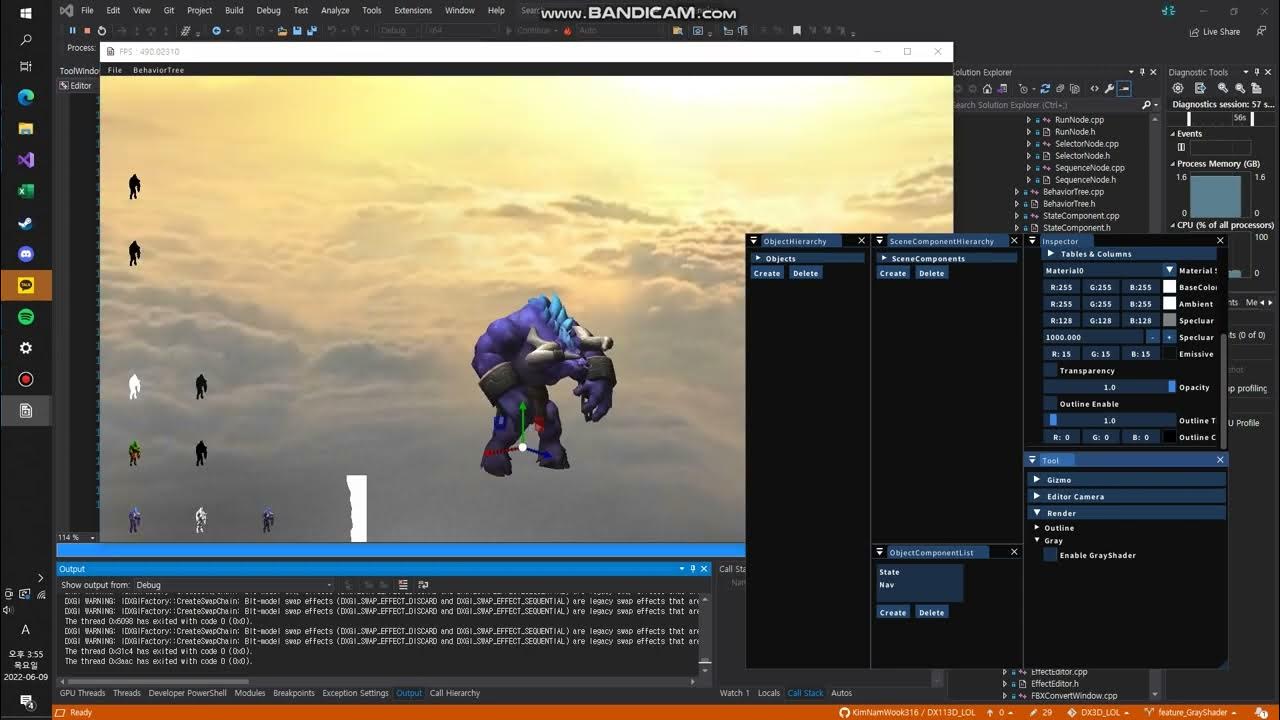 DirectX11 3D Portfolio - 흑백 쉐이더 - YouTube