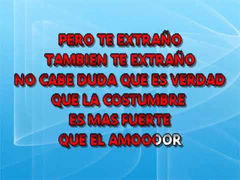karaoke  Rumba Caliente   La Costumbre Merengue