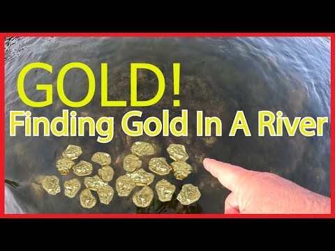 RIVER GOLD - We Found REAL Gold - Panning And Sluicing - YouTube
