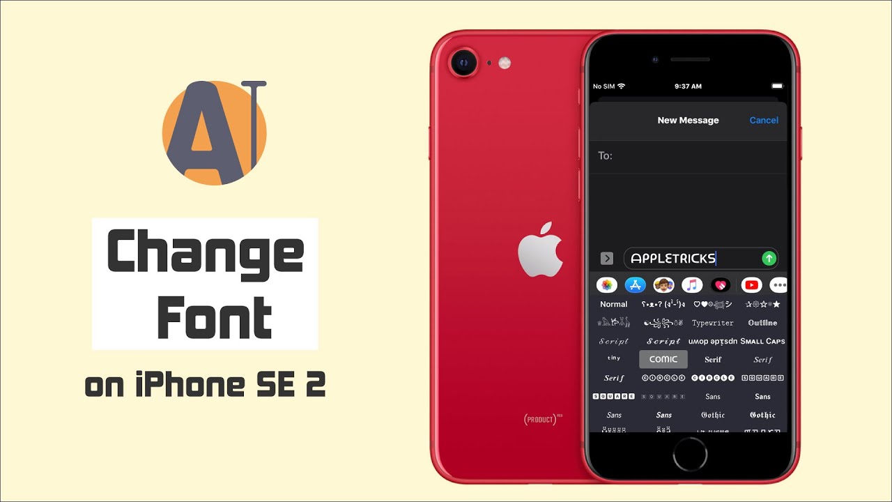 Install And Use Custom Fonts On IPhone SE 2 Change Font Style On Install And Use Custom Fonts On IPhone SE 2 Change Font Style On
