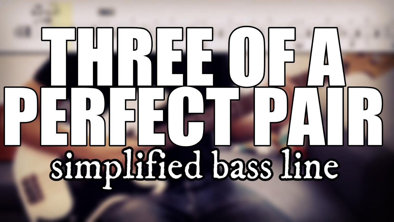 Three Of A Perfect Pair - King Crimson | Simplified bass line with tabs ...