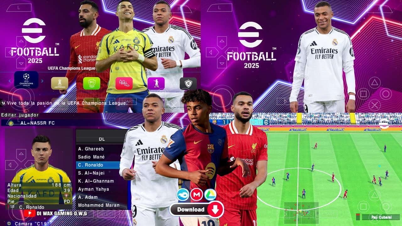 eFootball PES 2025 PPSSPP ORIGINAL ISO DOWNLOAD | PES 2025 PSP FULL ...