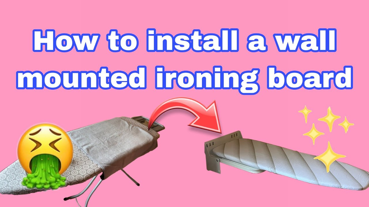 How to Install a Wall Mounted Ironing Board - YouTube