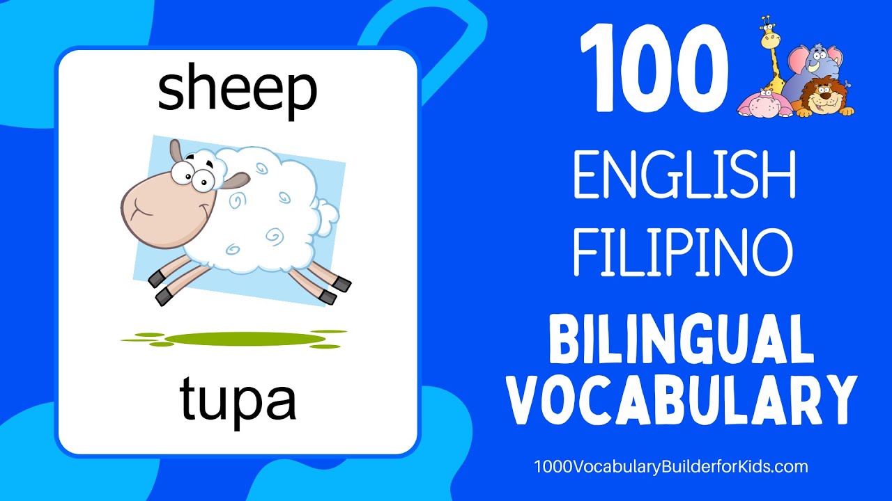 100 Animal Names! English & Filipino Bilingual Vocabulary Lesson - YouTube