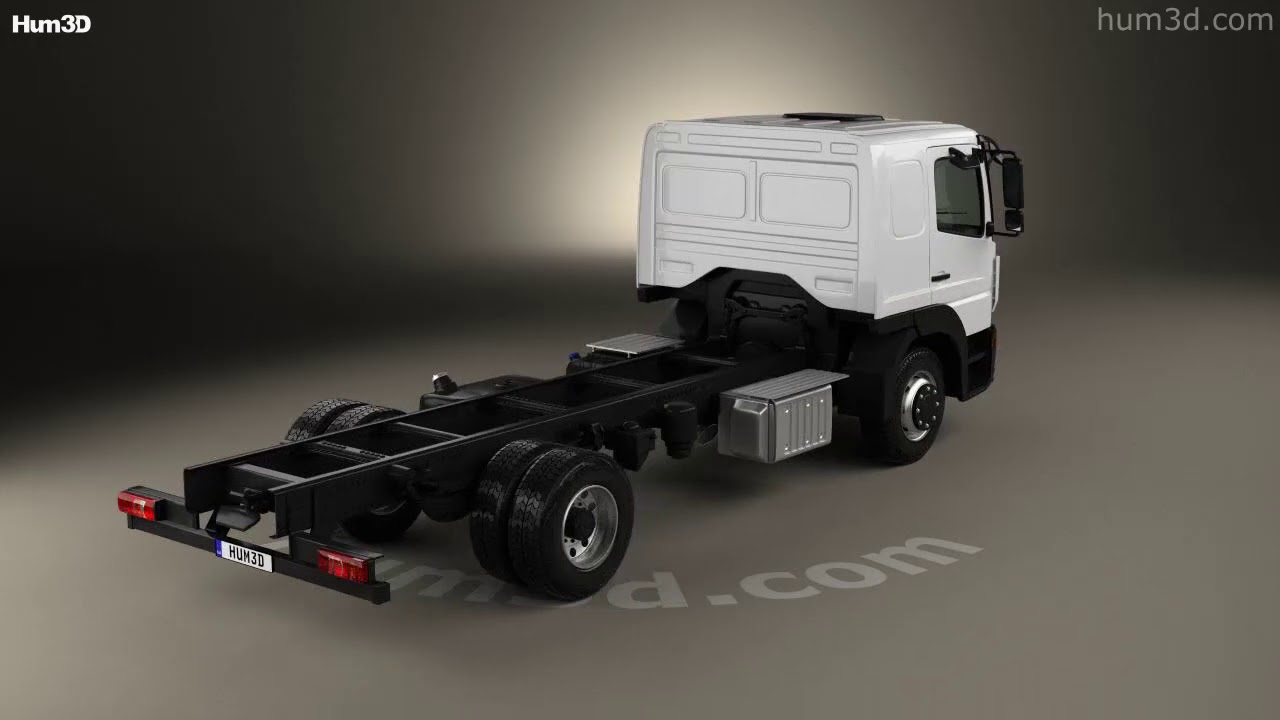Mercedes-Benz Atego L-Cab Chassis Truck 2016 3D model by 3DModels.org ...