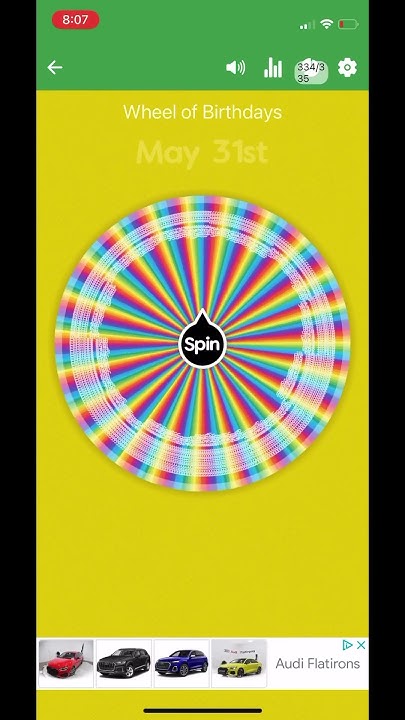 Wheel of Birthdays #29 #spinthewheel #birthday #mysterywheel #shorts ...