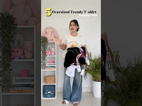 5 Oversized T-shirts Haul 😱 #shortsviral #meeshofinds #shorts #tshirt #meesho #fyp #shorts #shirts