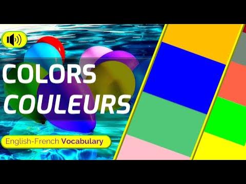 English-French Vocabulary : Colors - YouTube