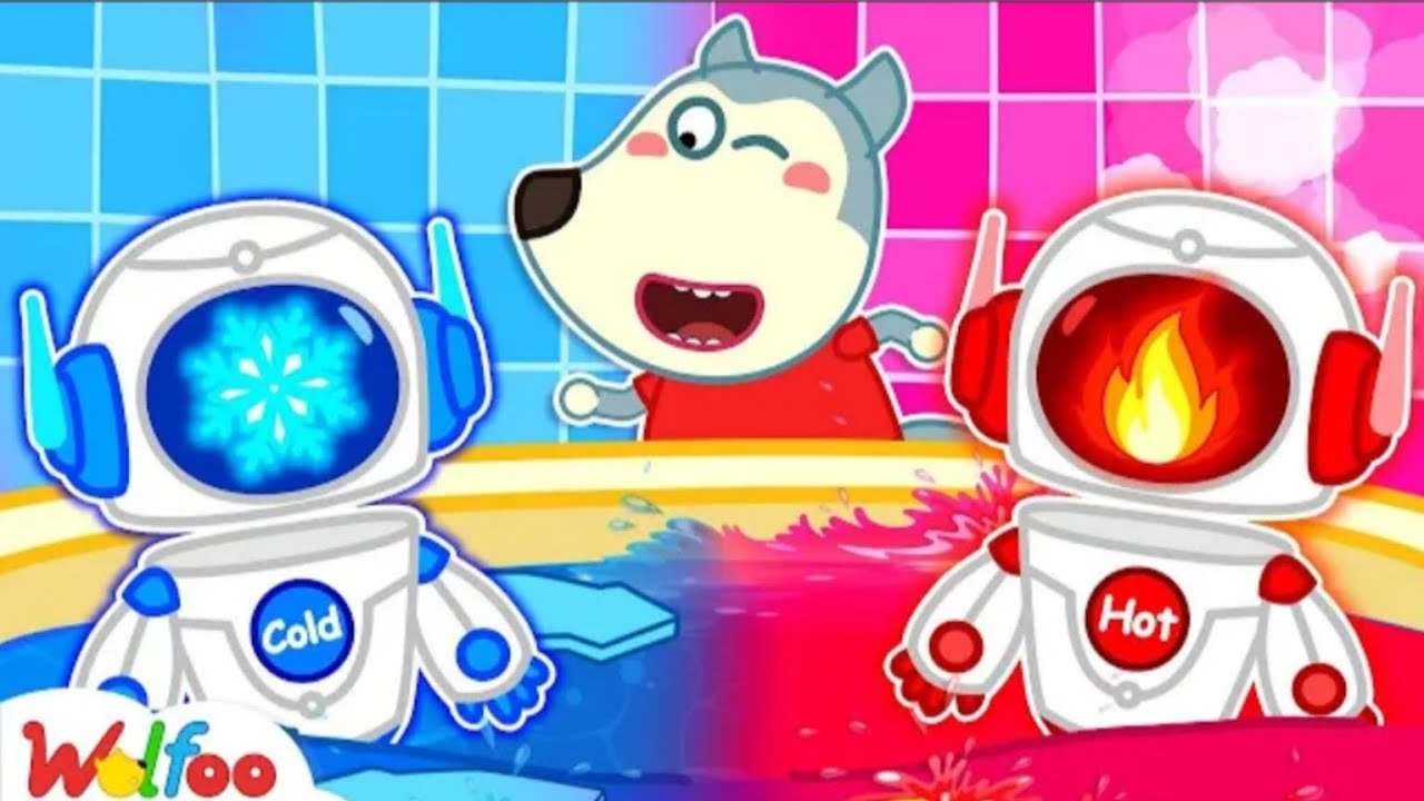 Wolfoo y Desafío Caliente VS Frío con Robots 🔥 - Historias Divertidas ...
