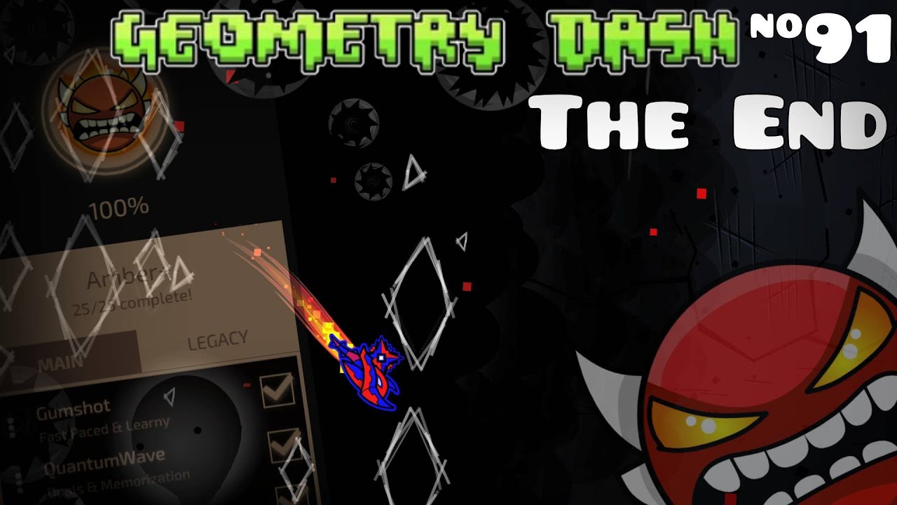 Přežil jsem Amber... - The End (Geometry Dash 2.2) - YouTube
